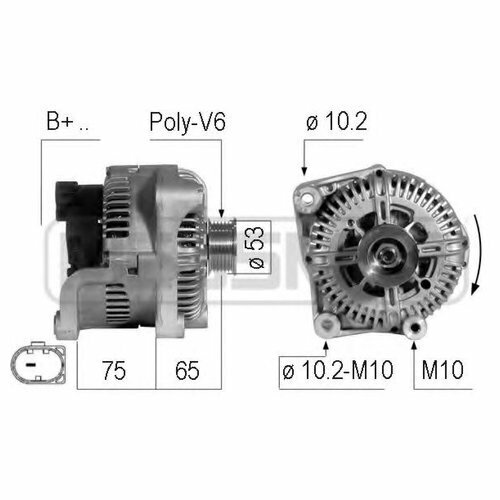 Генератор Era 210735 для BMW X5 E70, X6 E71, E72