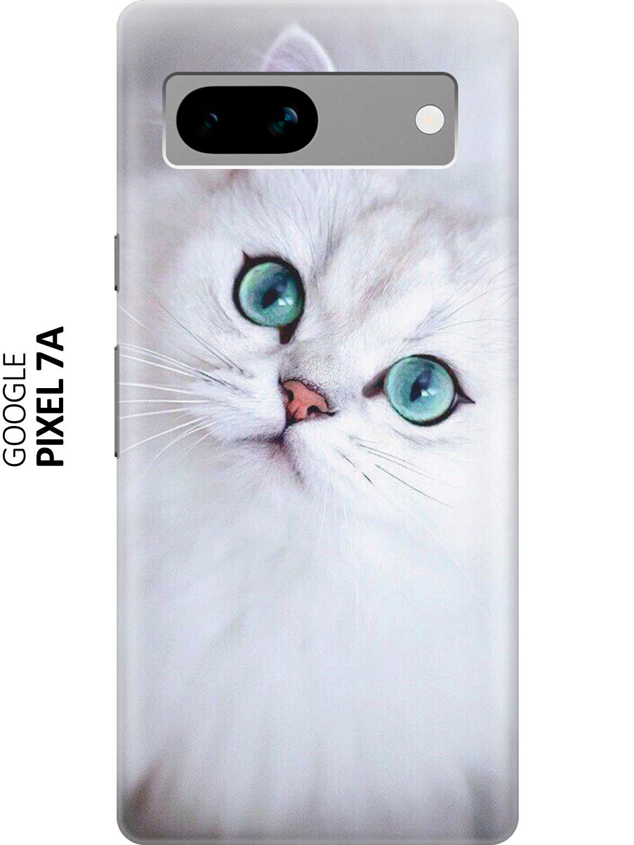 Силиконовый чехол Голубоглазый кот на Google Pixel 7a / Гугл Пиксель 7а