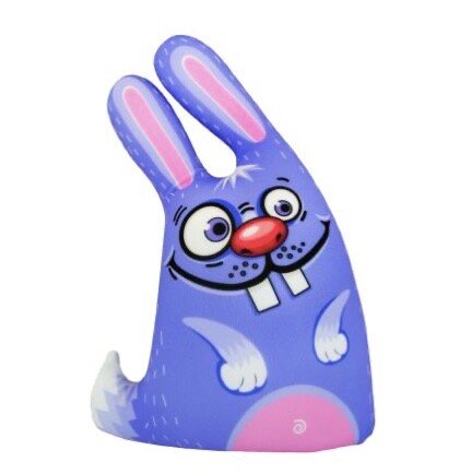 Мягкая игрушка  антистресс Зайка Зубастик голубой 17х26 см