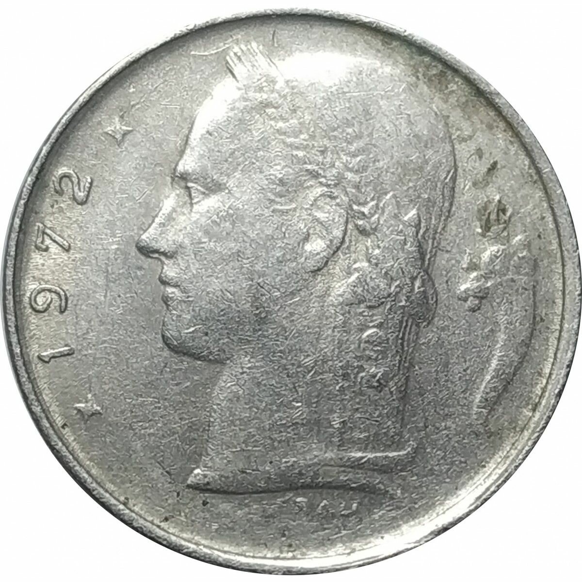 1 франк 1972 Бельгия из оборота