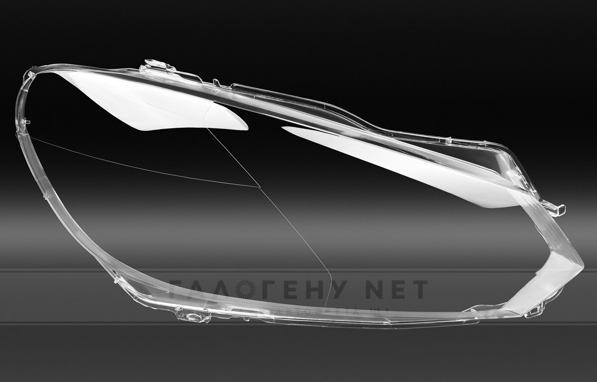 Стекло фары Volkswagen Golf 6 (2009 - 2012 г. в.), правое, GNX, поликарбонат, для автомобилей Фольксваген Гольф 6