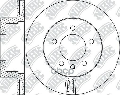 Диск тормозной BMW 1 (E81, E87) передний (1шт.) NIBK NiBK арт. RN1722