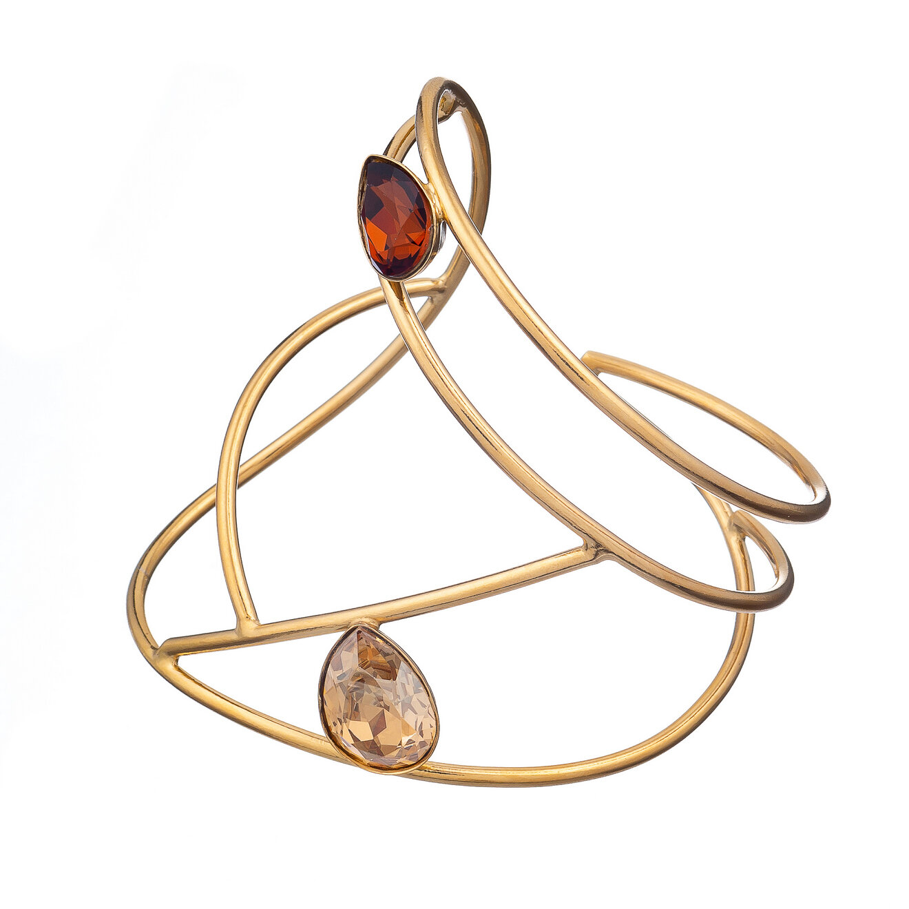 Незамкнутый браслет, кристалл