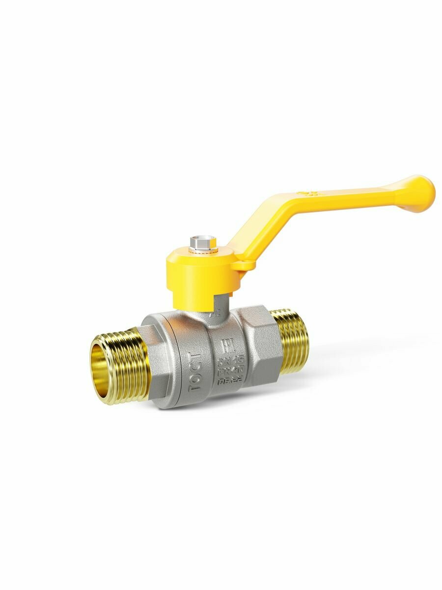 Кран шаровой латунный LD Pride 47.20. Н-Н. Р GAS Ду 20, для газа