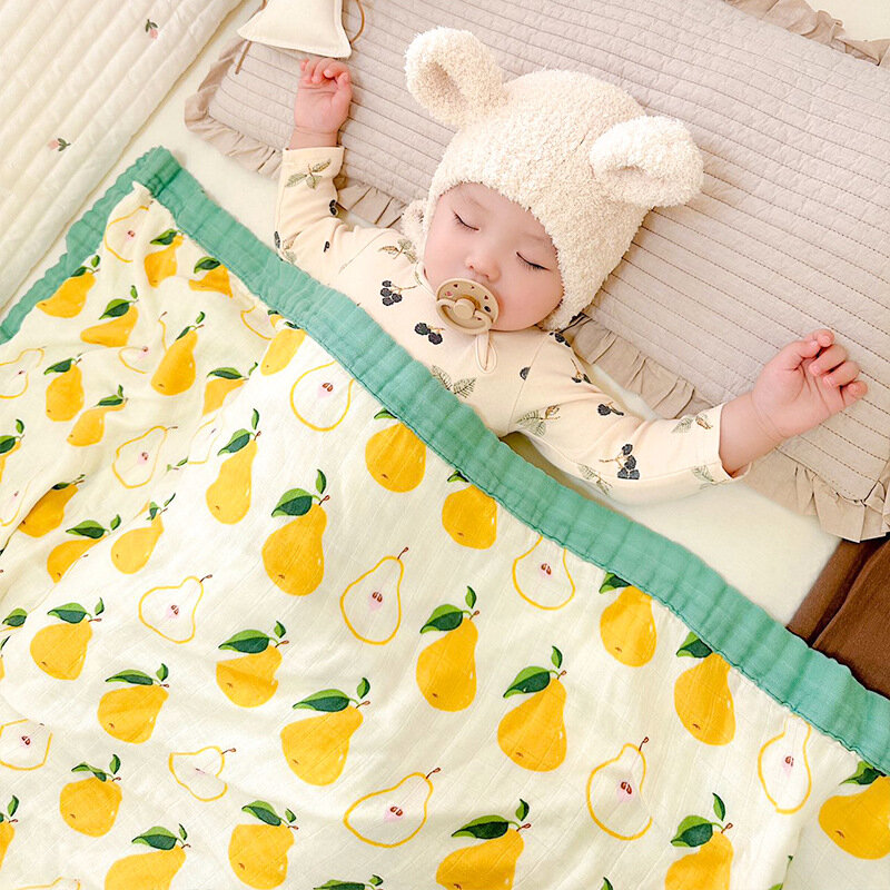 Четырехслойное марлевое одеяло из бамбукового хлопка, полотенце для купания детей, детское одеяло, пеленка для новорожденных, одеяло для детского сада