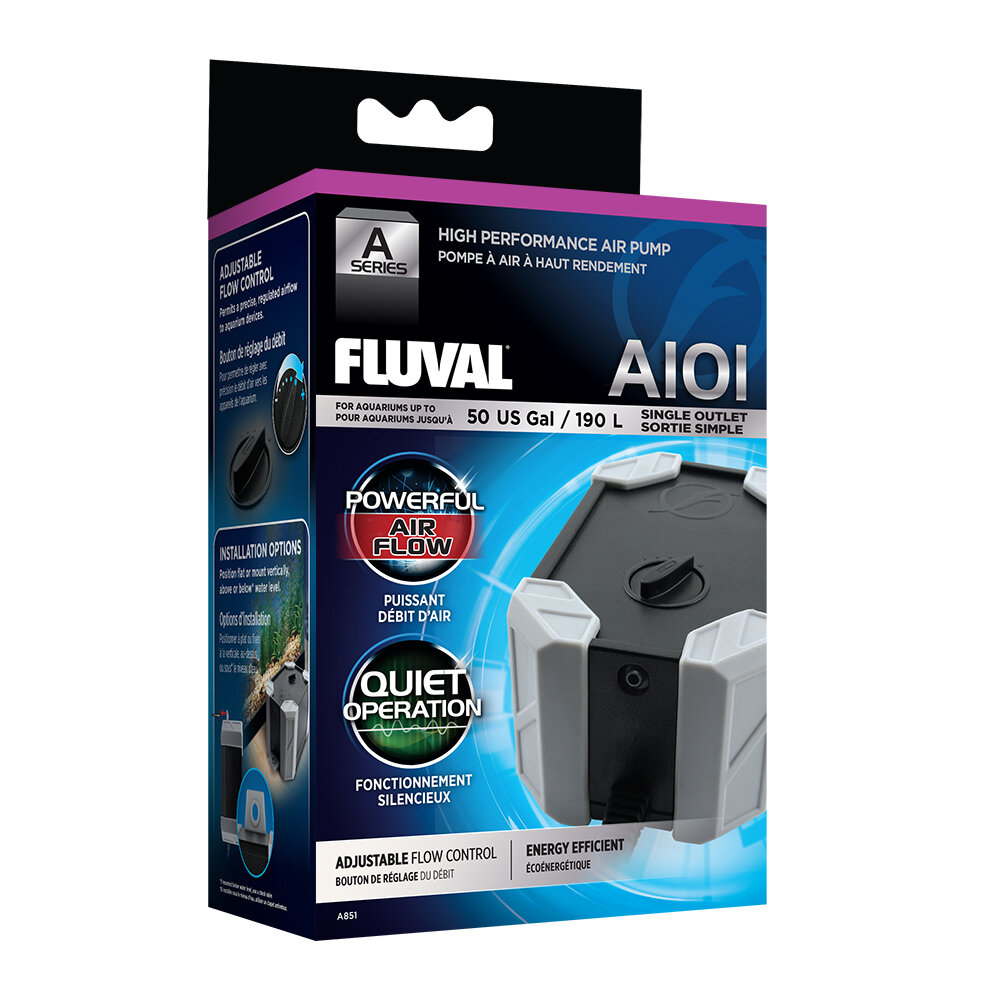 Компрессор Fluval A101, одноканальный /для аквариумов до 190 л./