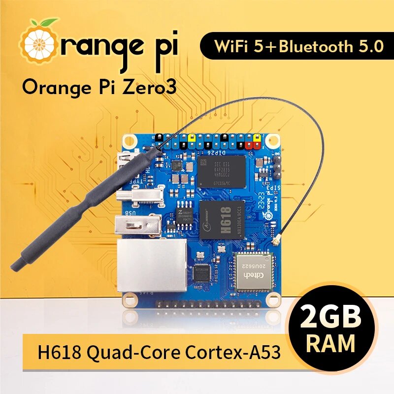 Orange Pi Zero 3 Одноплатный компьютер 2GB