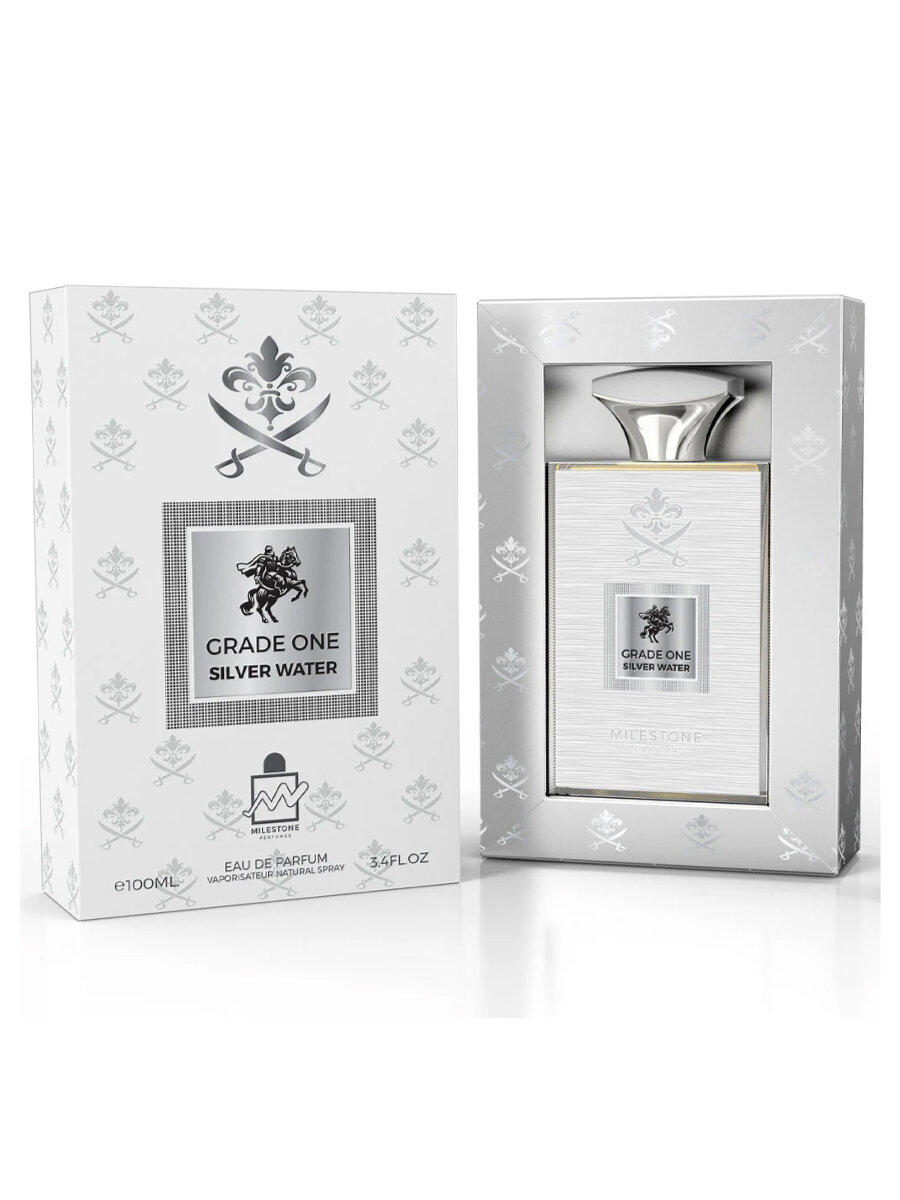 Мужская парфюмерная вода Milestone "Grade One Silver Water", цитрусовый аромат, 100мл