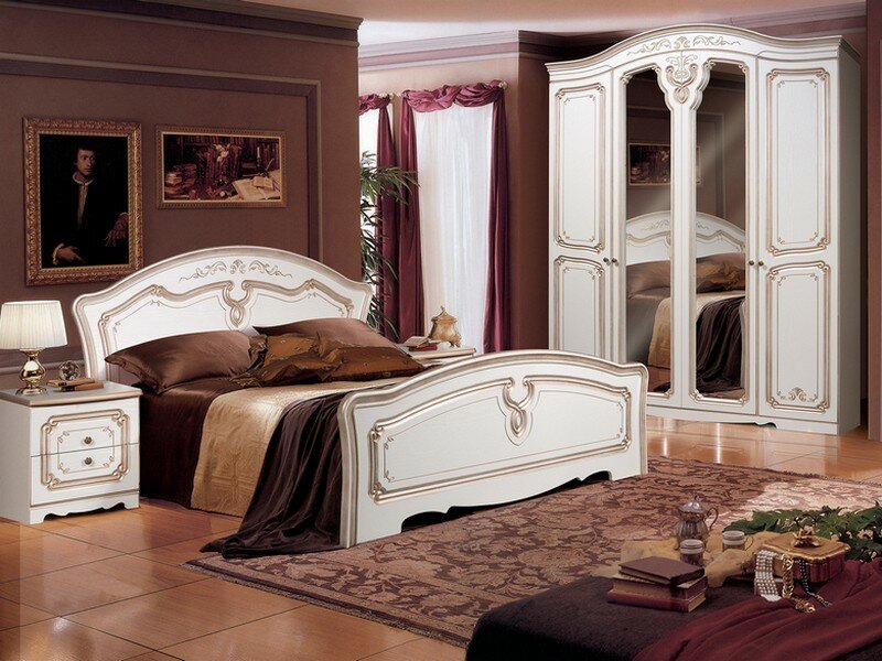 Спальный гарнитур Форест Деко Валерия 4 жемчуг