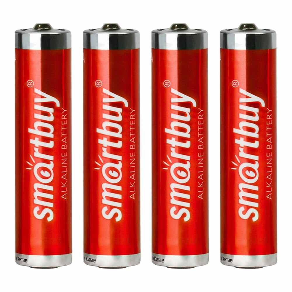 Батарейка алкалиновая Smartbuy LR03 AAA 4шт в блистере
