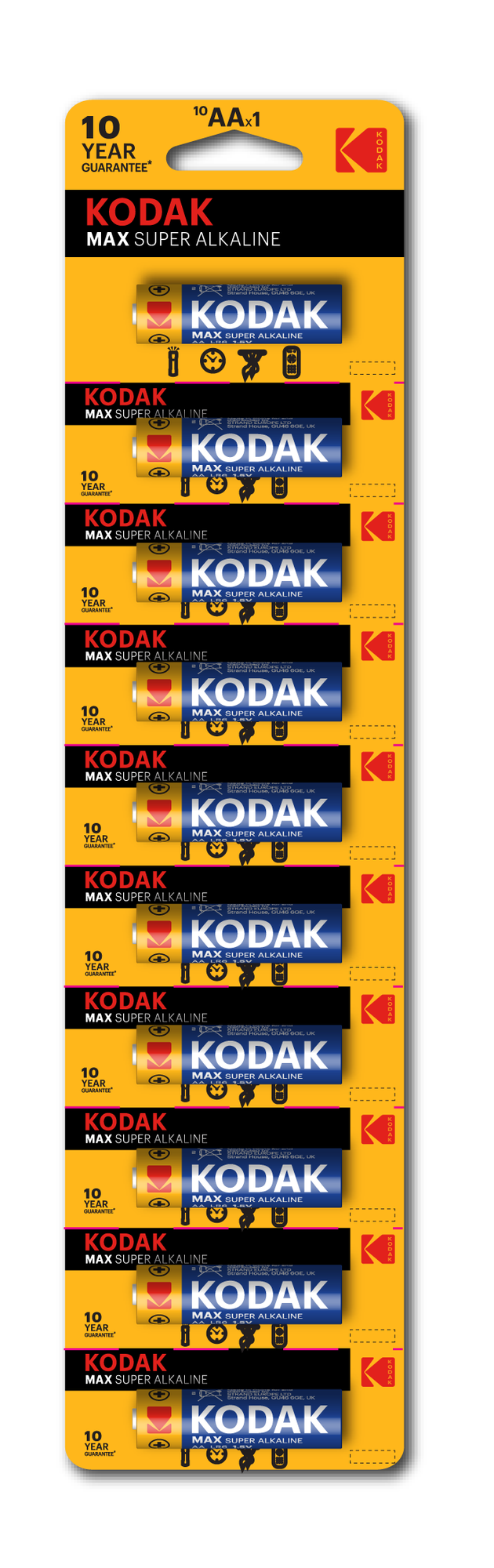 Kodak LR6 BP10 MAX (кратно 10) (комплект из 40 шт)