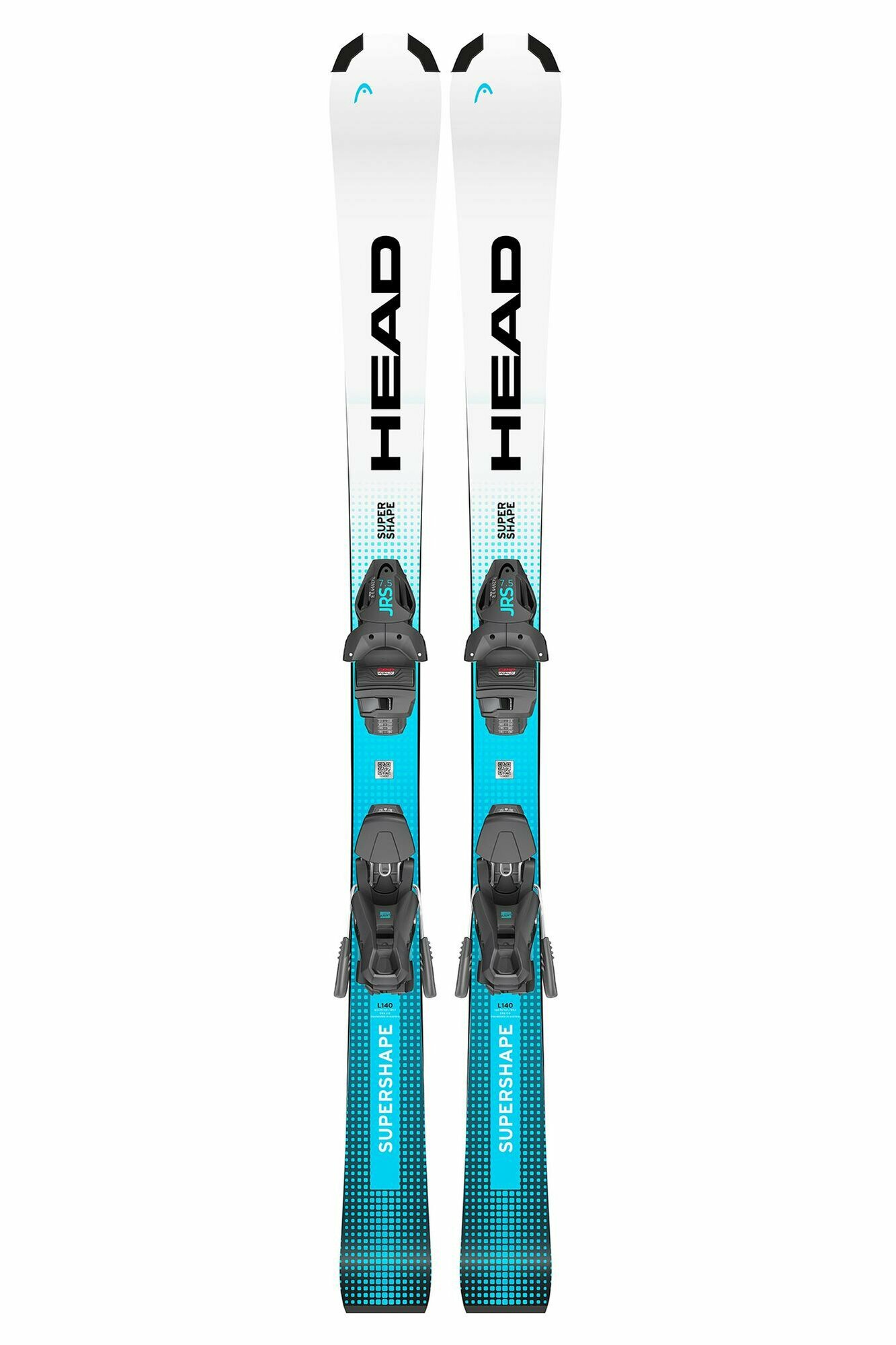 Горные лыжи с креплениями HEAD Supershape+JRS 7.5 GW CA White/Speed Blue (см:110)