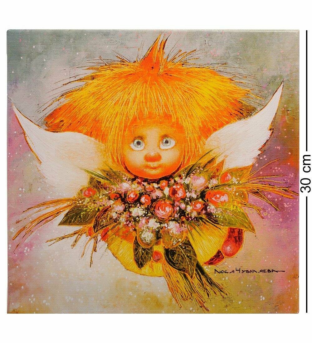 Жикле Ангел обаяния 30х30 A2112455 Artangels, Холст, дерево, Россия
