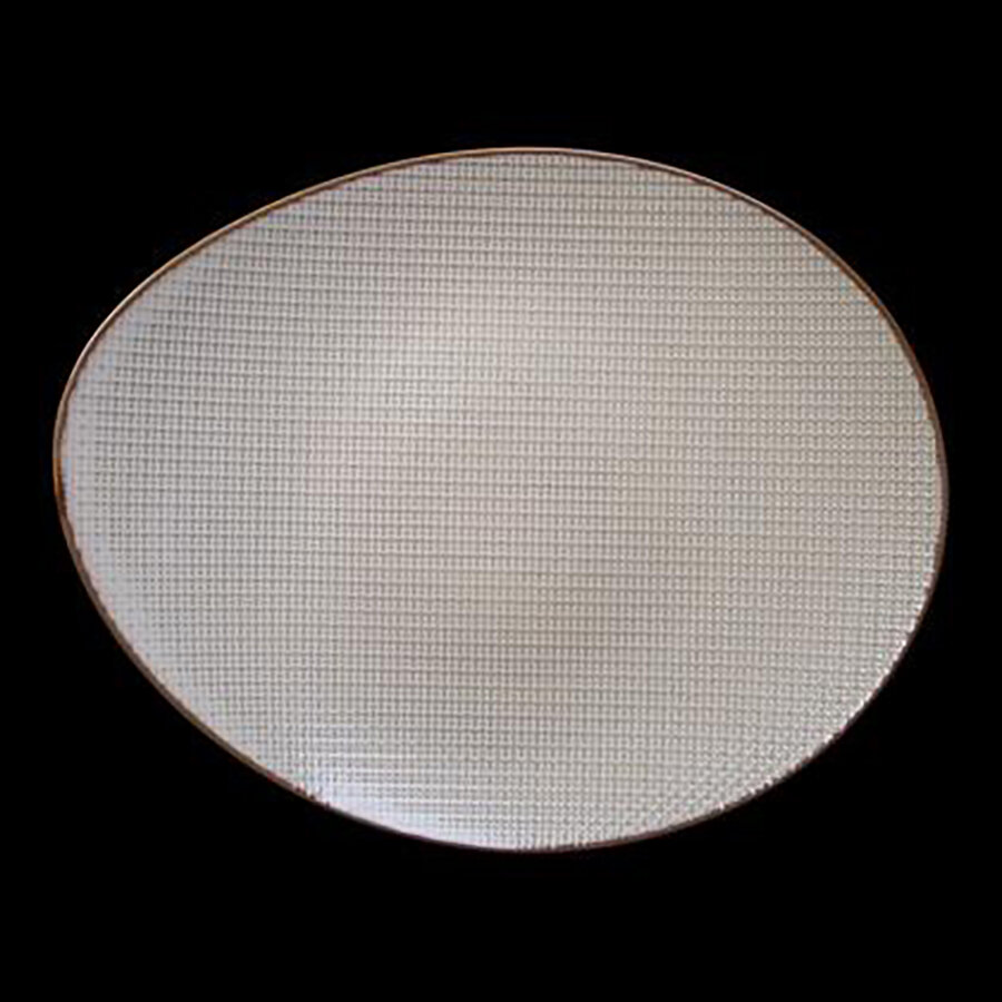 Тарелка обеденная Corone Alveare, фарфор, 35,5x28,5 см