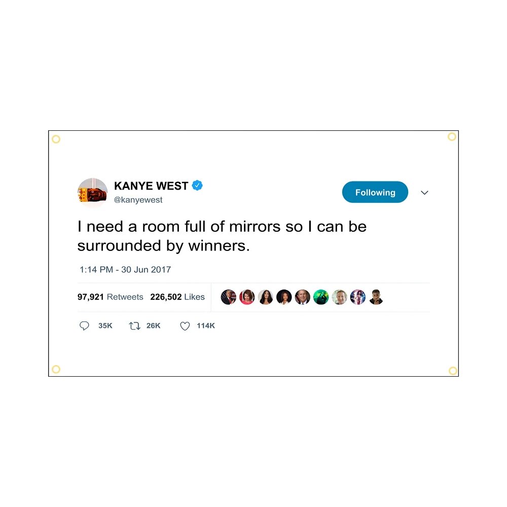 Nlbflag 3x5 футов Funny Printed Tweet Flag 60 х 90 см