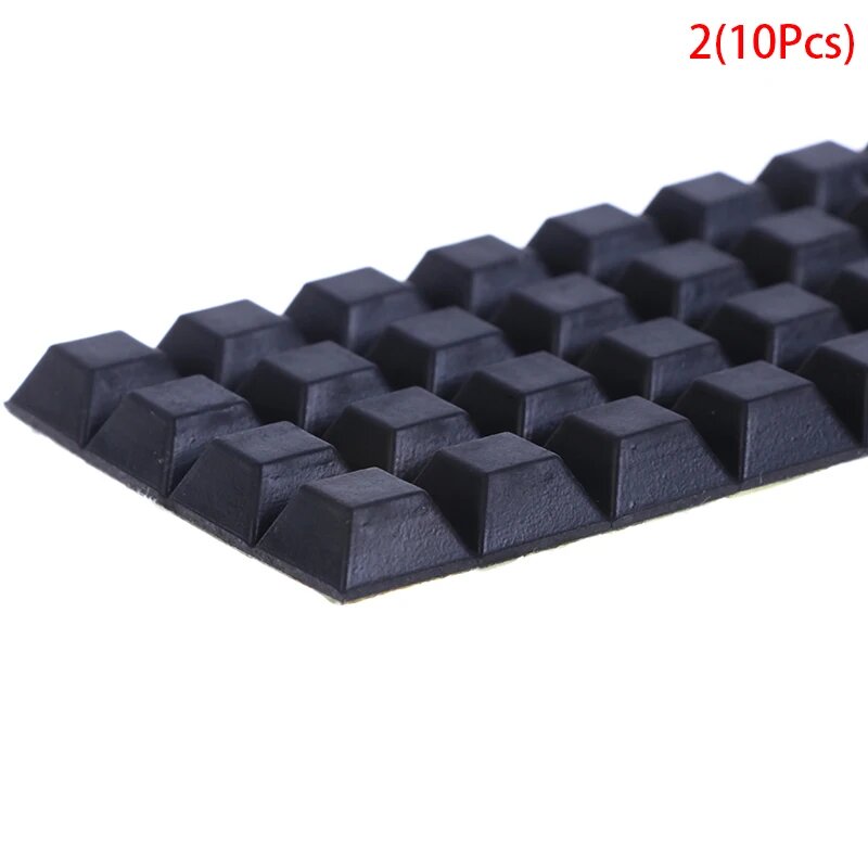 40 шт. квадратные резиновые ножки самоклеящиеся бампер дверной буфер стопор мебельные накладки