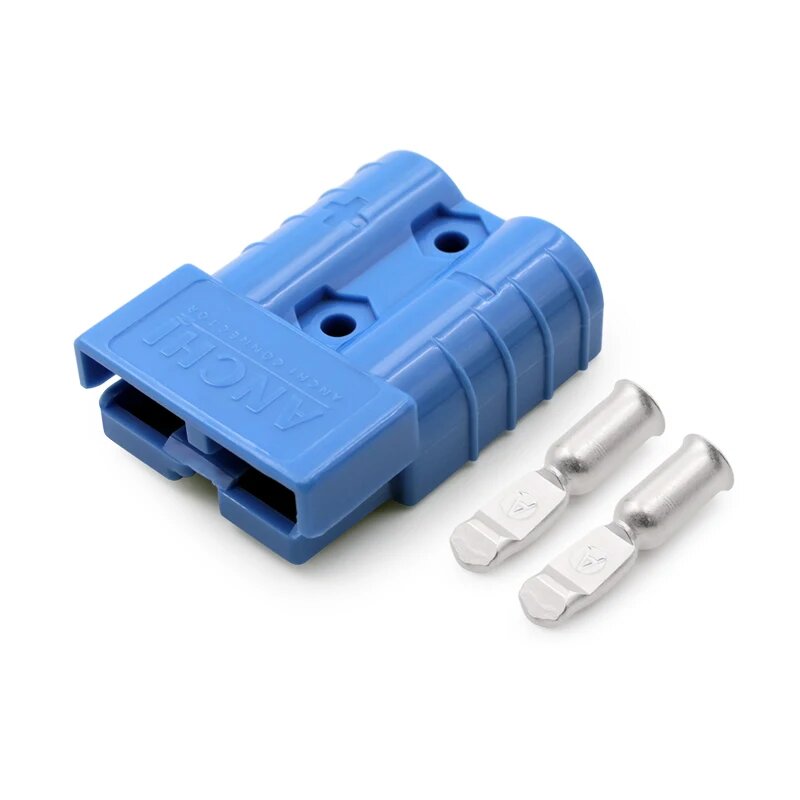 Разъем аккумулятора Anderson Style 50А 600В 50A (8 AWG), Blue