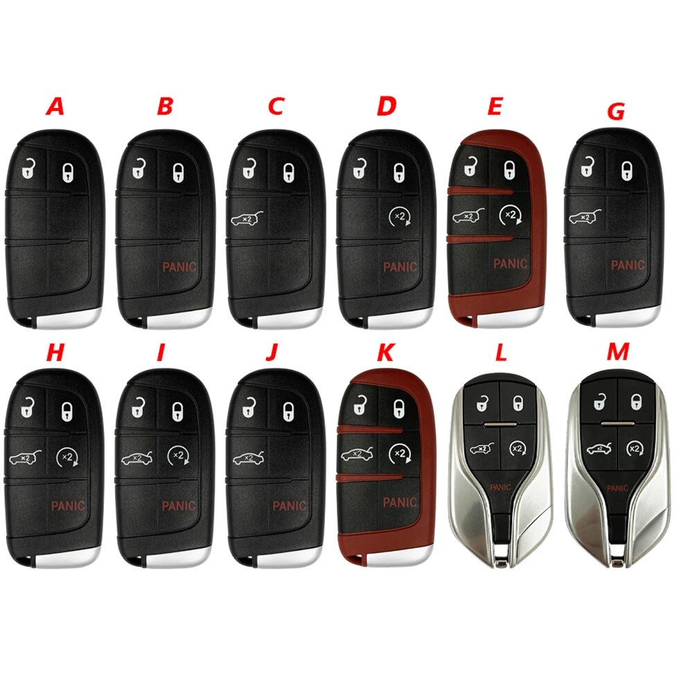 Модифицированная задняя крышка CS086009 для Jeep Compass Dodge Challenge сменный Корпус Ключа Durango Chrysler Fiat, сменный корпус
