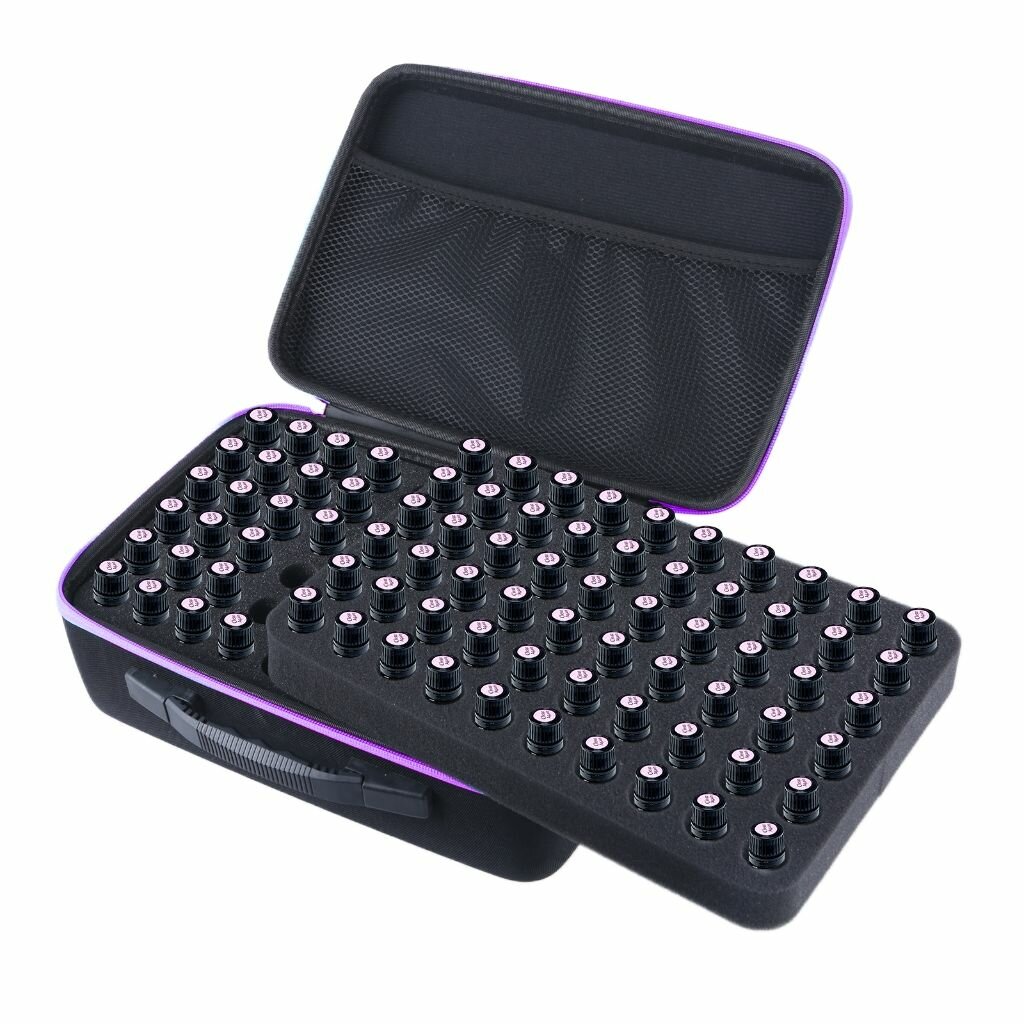 Сумка для хранения эфирных масел EVA essential oil bag 120 сеток-фиолетовый