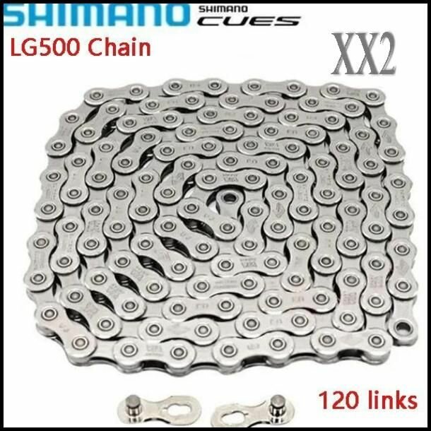 Цепь велосипедная Shimano CUES CN-LG500, 9/10/11 скоростей, 120 звеньев-XX2