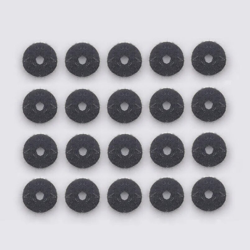 Фетровые шайбы для гитары и баса, Black, 20 шт.