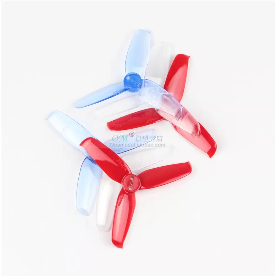 Пропеллеры Gemfan Flash 2540 2.5x4 для двигателя 1105 1106 4pair Clear