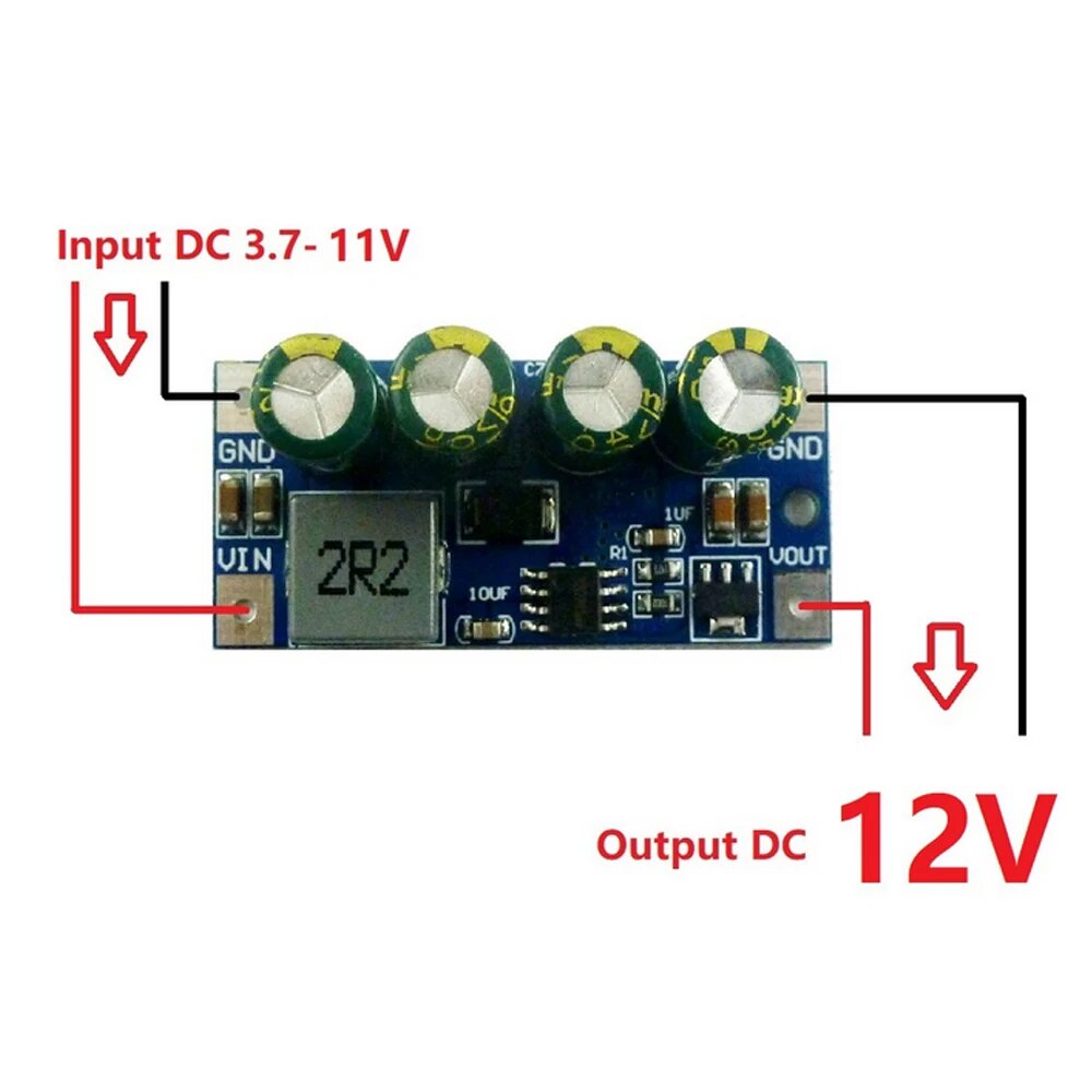 Aideepen Повышающий преобразователь постоянного тока 60 Вт 12V