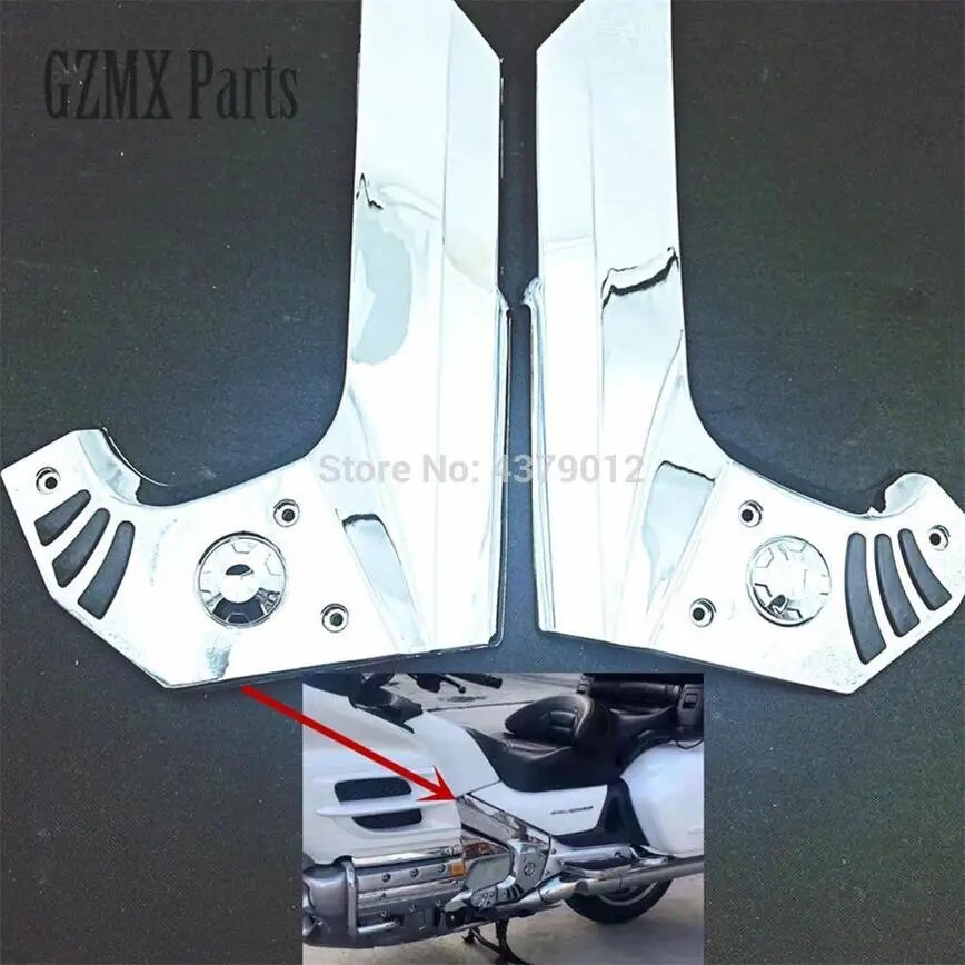Мотоциклетные обтекатели, крышки рамы, средняя крышка, детали, украшение для Honda Goldwing GL1800 2001-2015, золотое крыло