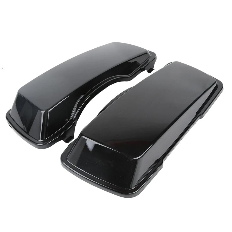 Мотоциклетные двойные седельные сумки 6x9 дюймов или 5x7 дюймов, крышки динамиков, подходящие для Harley Touring 1993-2013 гг. NO6 Vivid Black