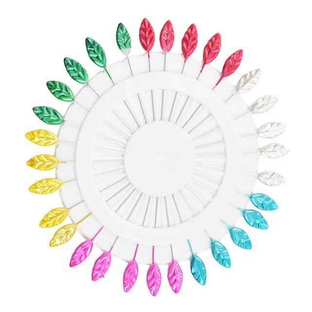 Швейные булавки 30 шт. пластиковые с жемчужной головкой 01