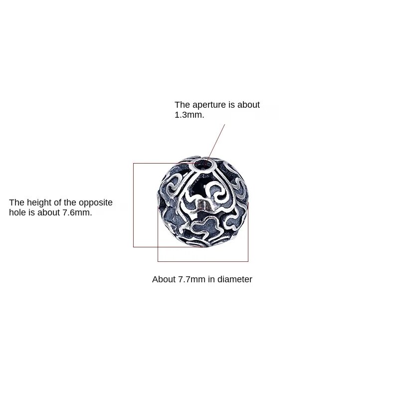 Бусины из серебра 925 пробы S