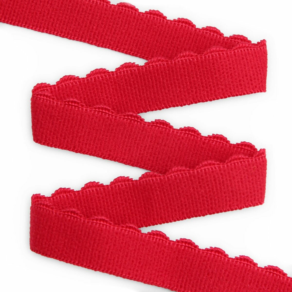 МЛ175.012/1 Резинка отделочная (становая) 5,03гр/м, эластичность 120%, 12мм*50м (красный)