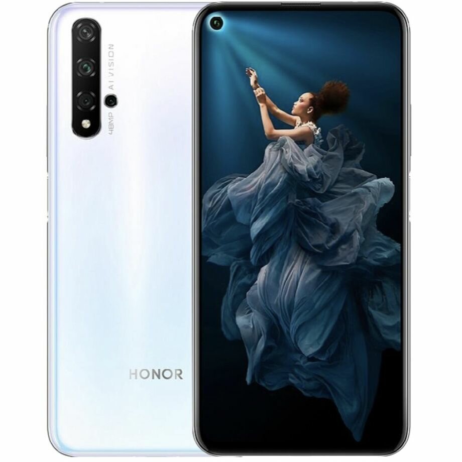 Смартфон Honor 20 8/128 ГБ, белое