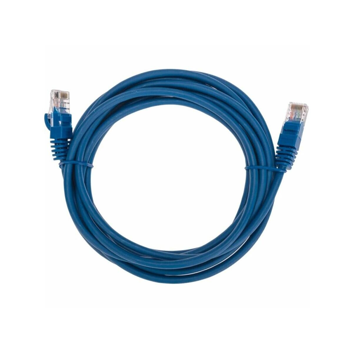 Rexant (02-0104-3) Патч-корд U/UTP, CAT 5e, RJ45-RJ45, 26AWG, LSZH, синий, 3м