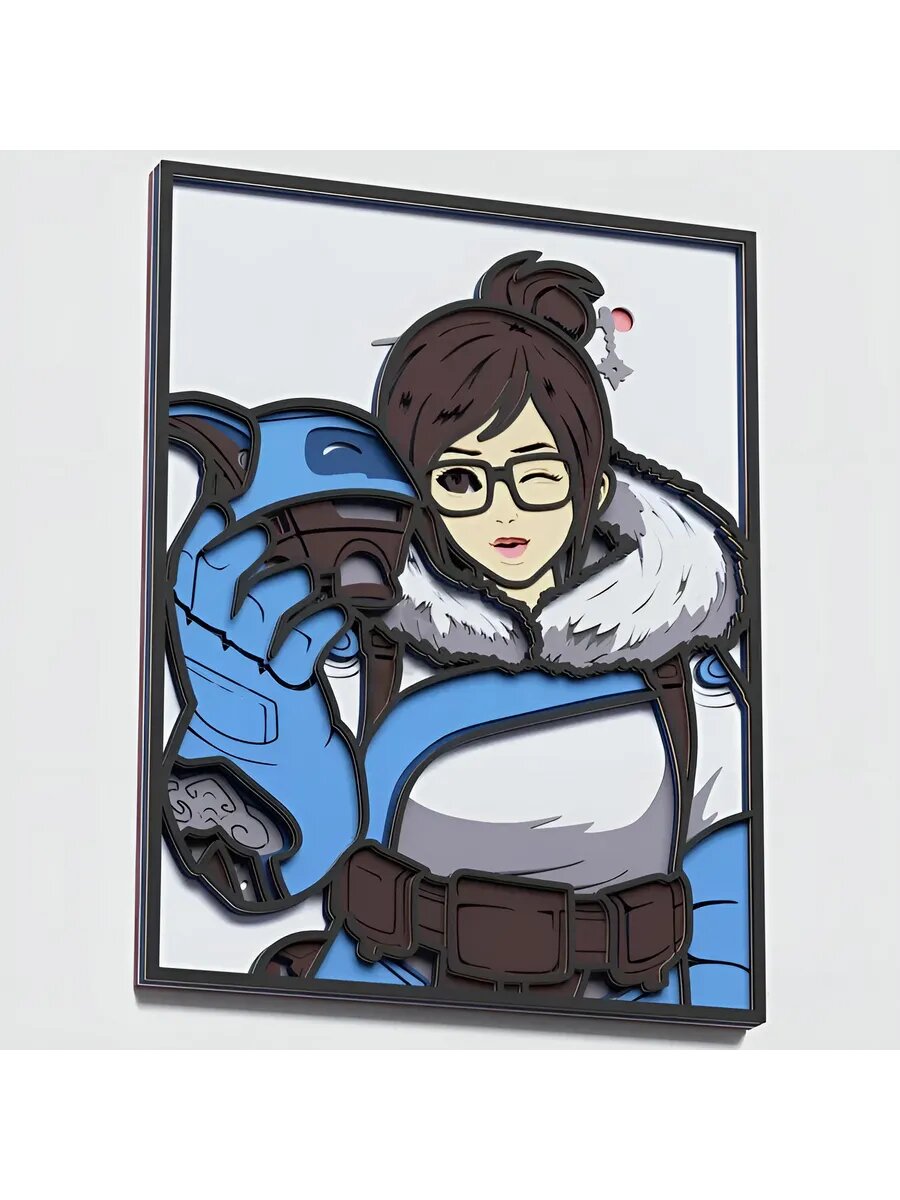 3D Картина по номерам из дерева Мэй, 23x30 см