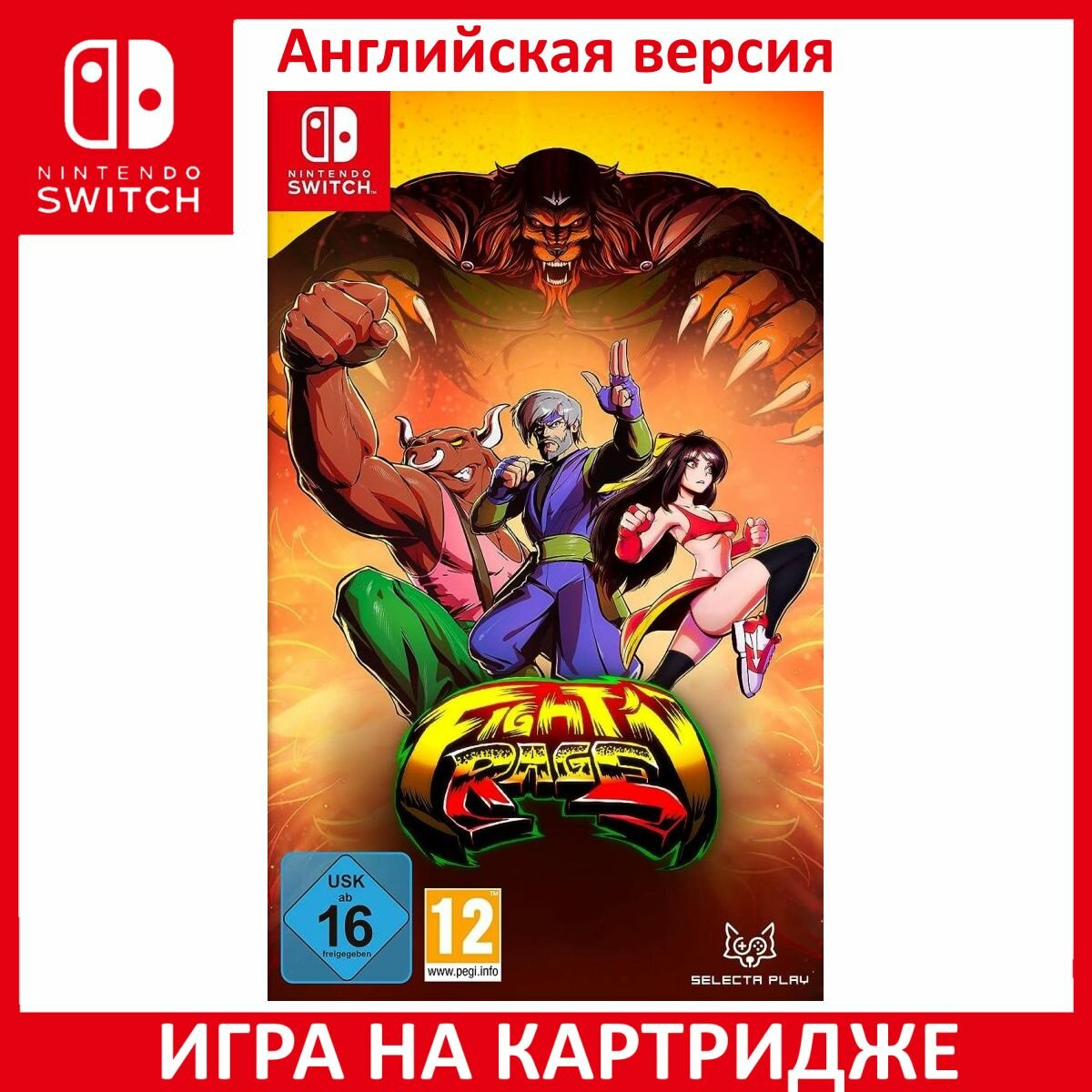 Игра Fightn Rage 5th Anniversary Limited Edition Switch Картридж на Nintendo Switch Английская версия