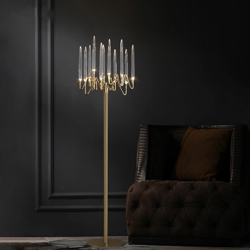 Современный хрустальный торшер