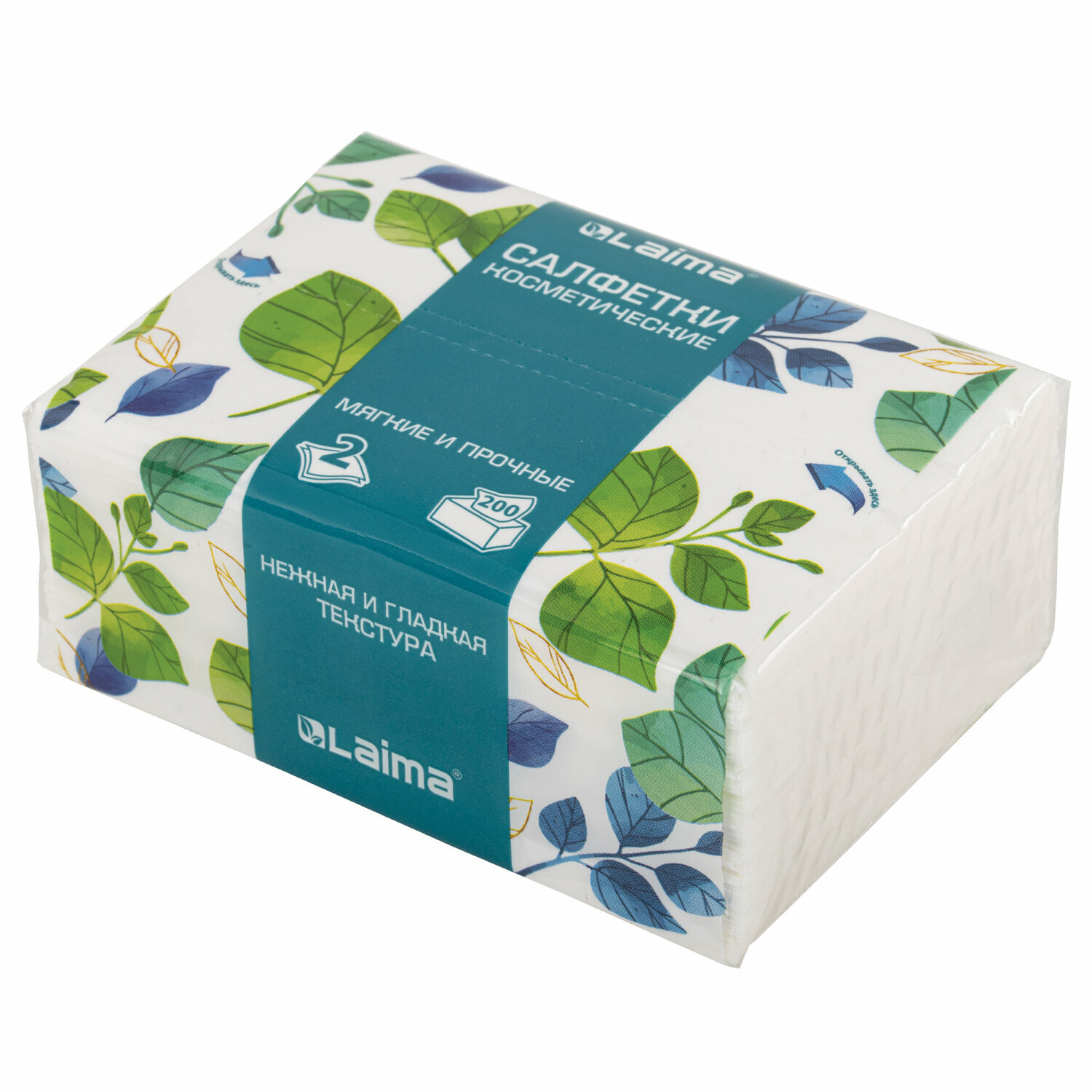 Набор салфеток LAIMA Premium Unit Pack, косметические, 2 слоя, 13.5х19 см, 200 шт 116357