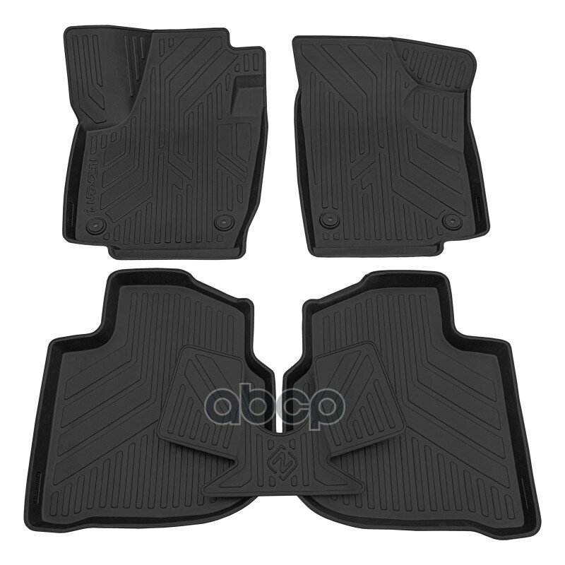 Коврики салона VW Polo V sd 2015 г. в."REZKON" (20-Н. В, полиуретановый, черный) Rezkon арт. 0535020200