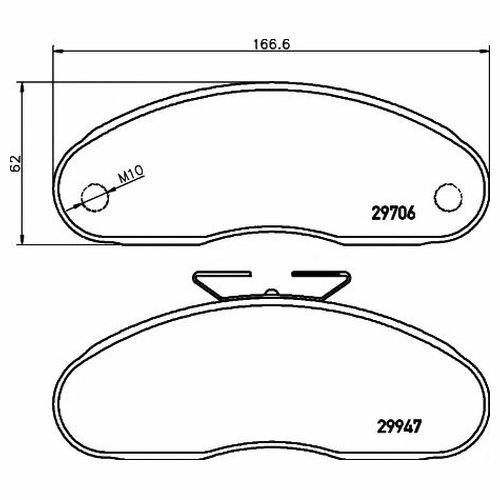 Комплект передних тормозных колодок Mintex MDB1471 для Nissan TRADE , TRADE C