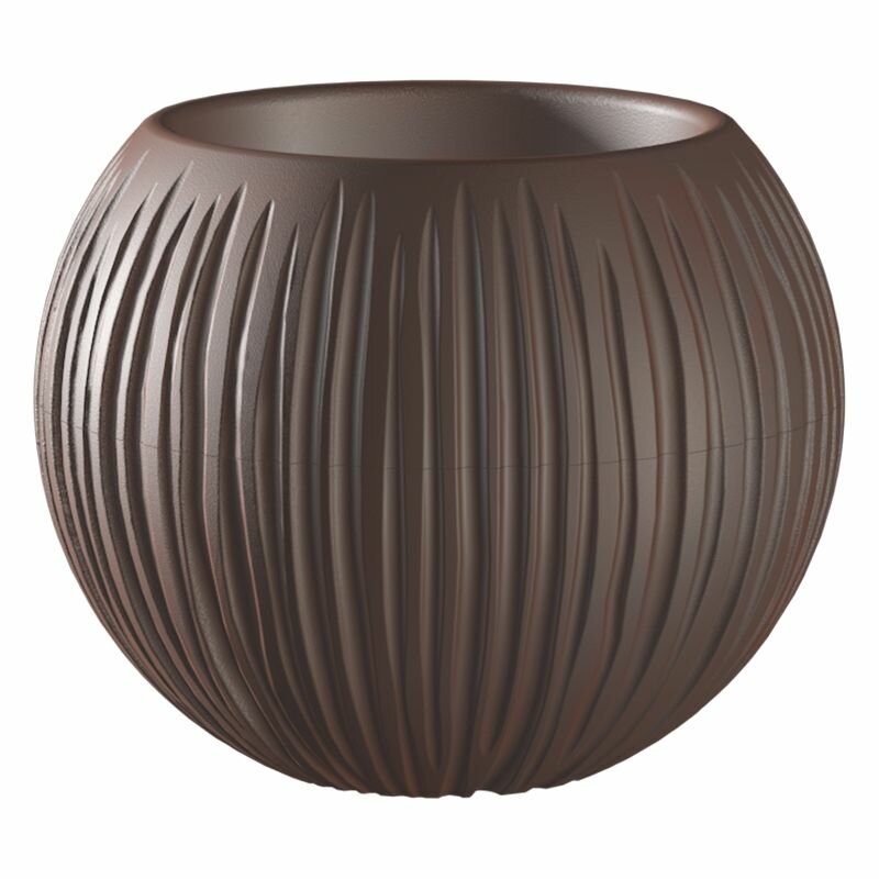 Кашпо ВМС Сфера Мини 0,3 л, темно-коричневый