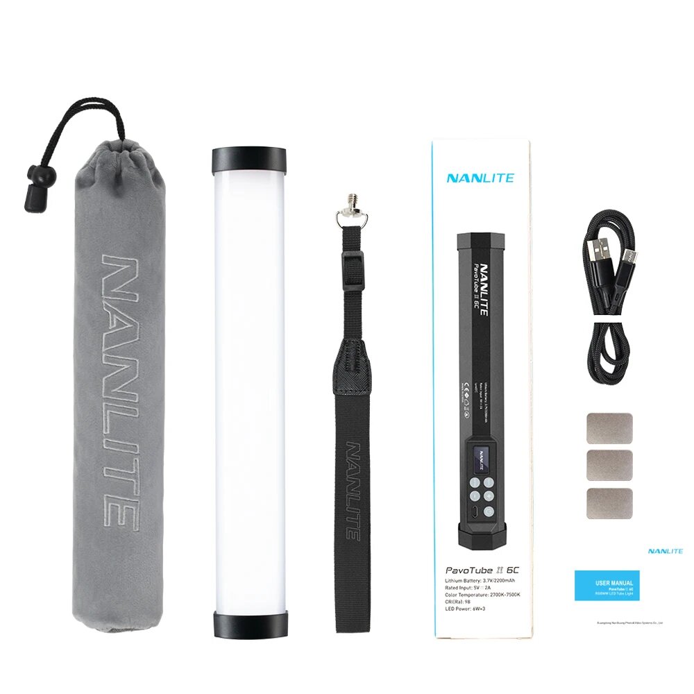 Nanlite PavoTube II 6C двухцветный RGB светодиодный светильник