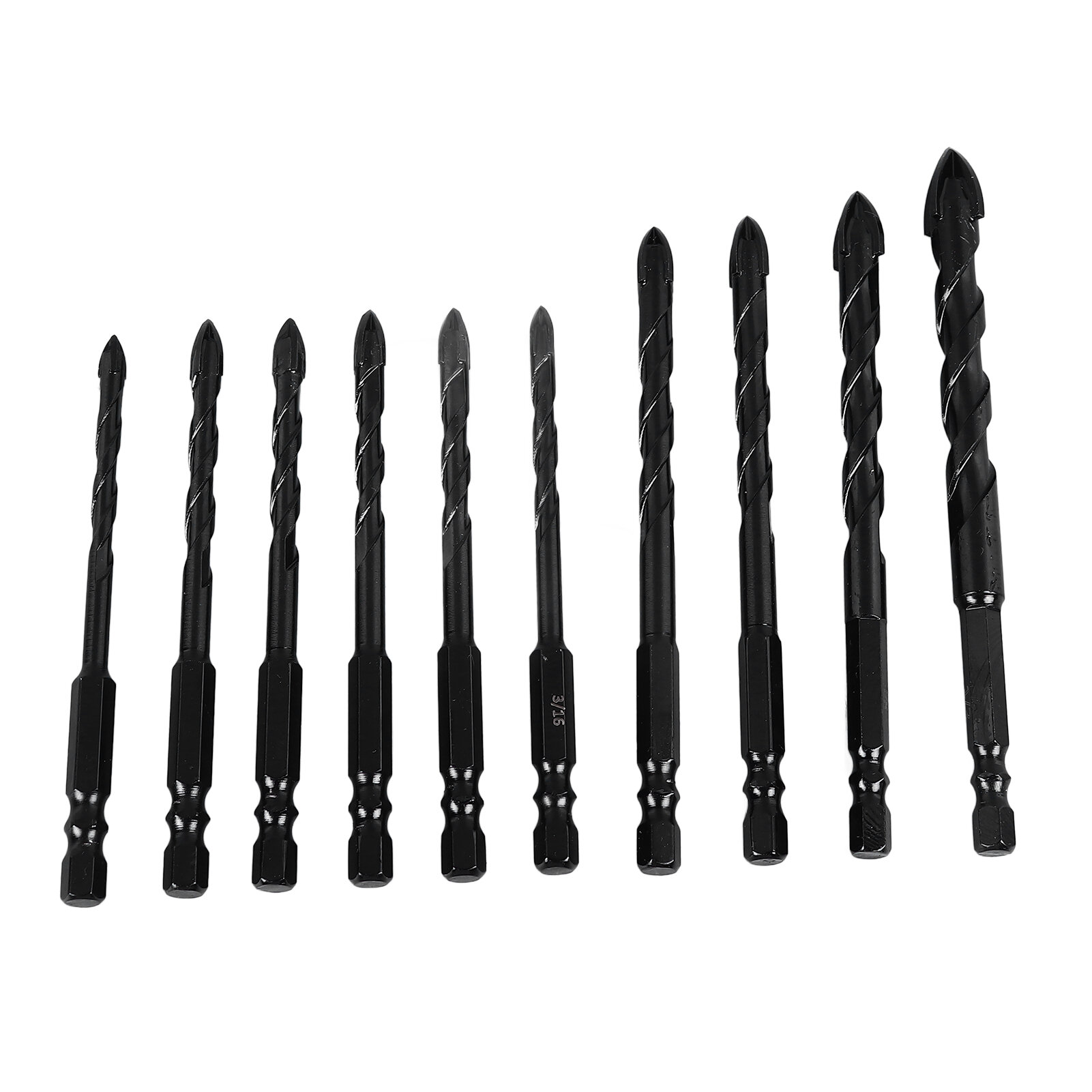 Алмазные буры по бетону 1/4in, 10 шт, для плитки и камня