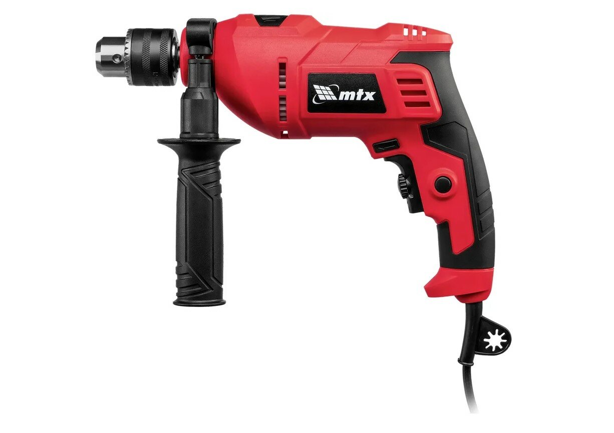 Дрель ударная MTX MID-750, 750 Вт, 0-3000 об/мин, 0-48000 уд/мин