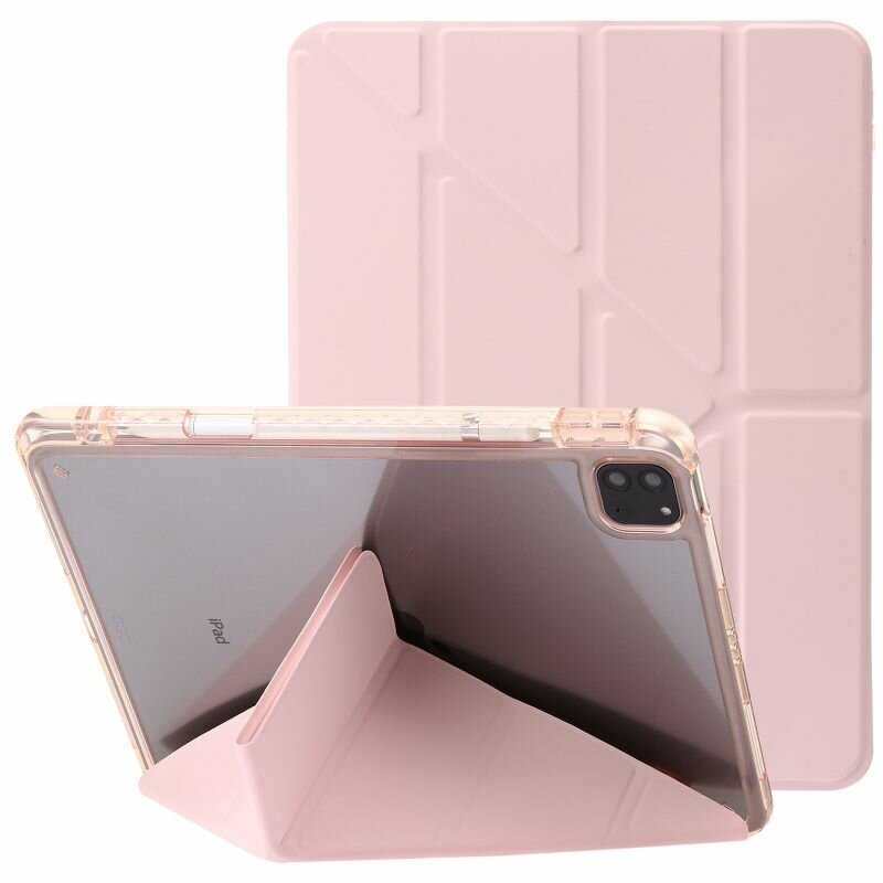 Чехол для Apple iPad air (2020 / 2022) Pro 11 2020/2021/2022, С магнитом, С карандашными канавками, Прозрачный полимерA