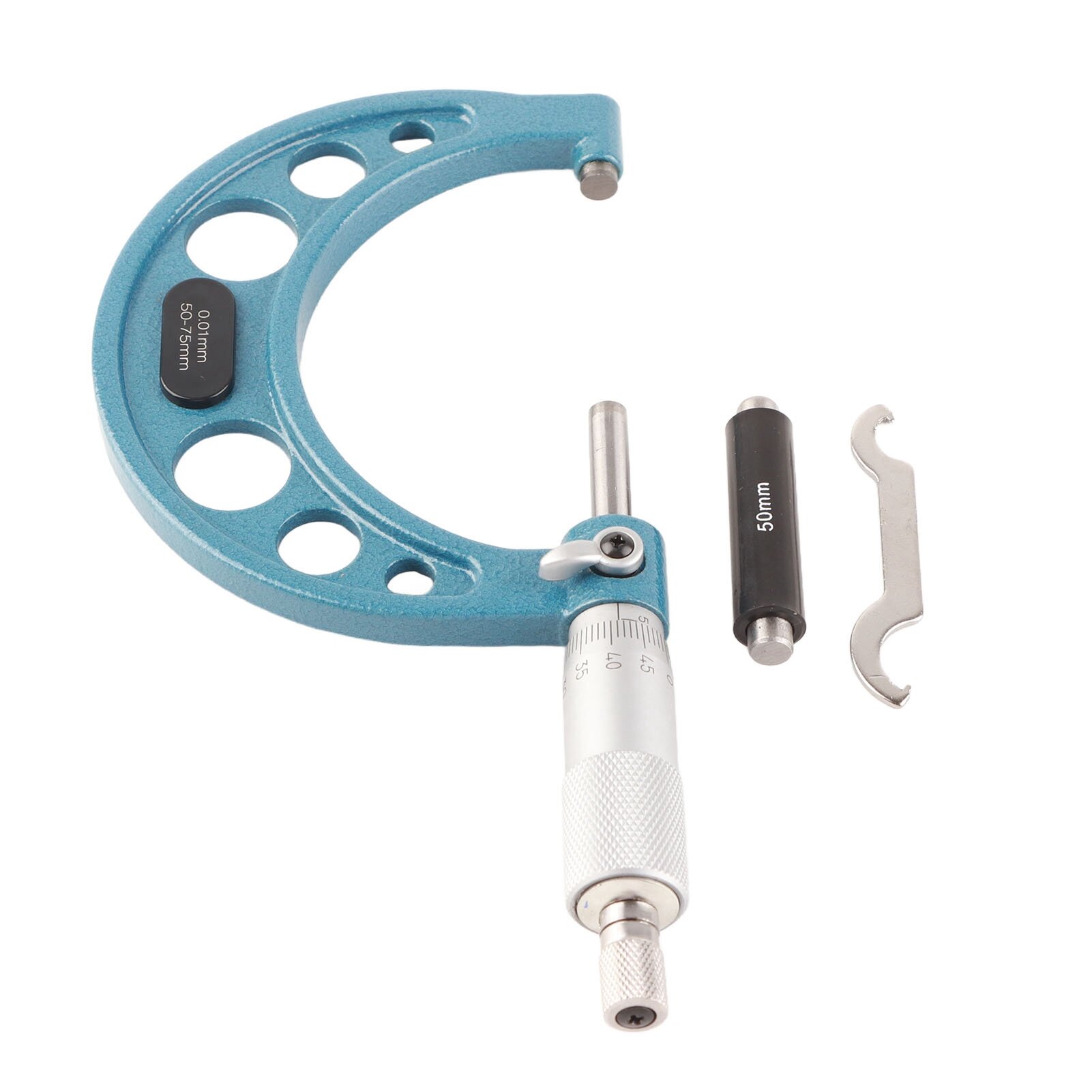 Внешний микрометр из измерения высокой точности из нержавеющей стали с ключом 0,01 мм50-75 мм