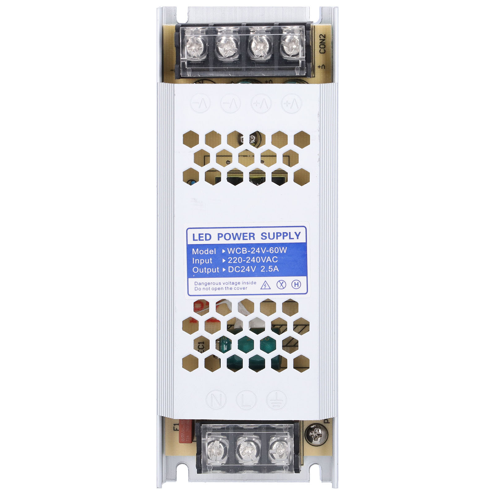 Адаптер питания для светодиодов, импульсный драйвер, ультратонкий длинный светодиодный трансформатор, световой короб для рекламы (WCB24V60W)