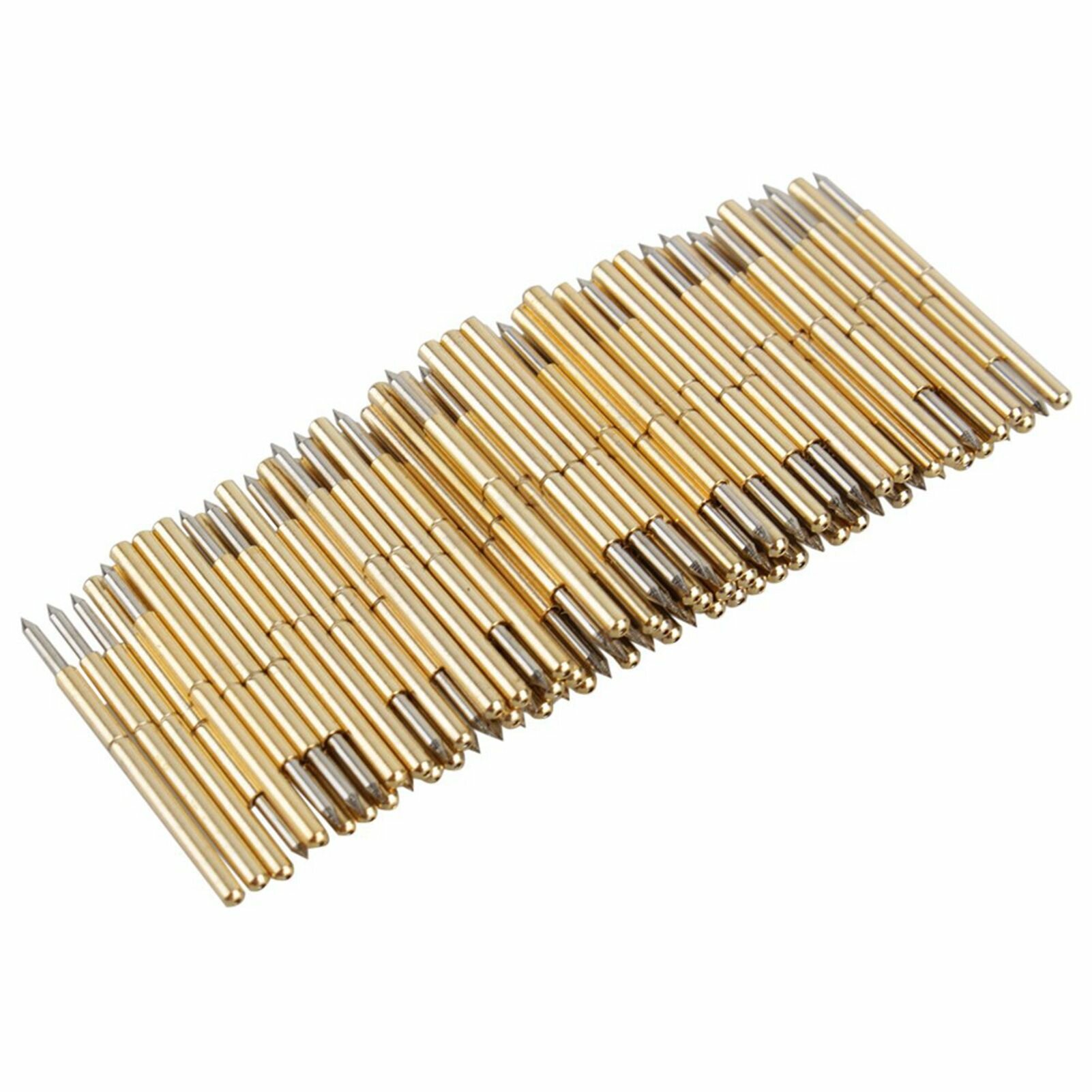 Пружинные щупы P50J1/B1, P75B1/E2, P100E2, круглые, 3А, 100 шт