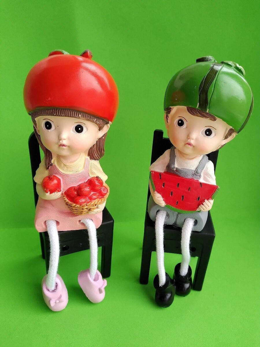 Фигурки с висячими ножками Дети-фрукты с висячими ножками Фигурки в детскую комнату