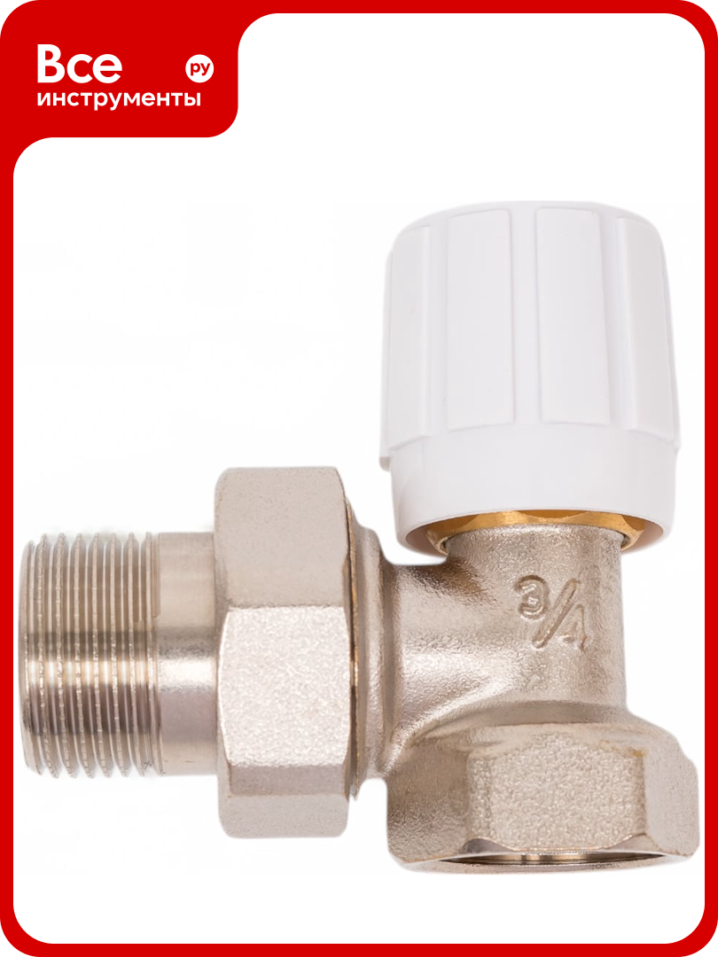 Регулирующий клапан для радиатора СТМ термо ручной, угловой